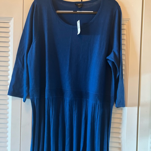 Talbots | Dresses | Talbots Blue Marino Wool Long Skeeve Dress | Poshmark